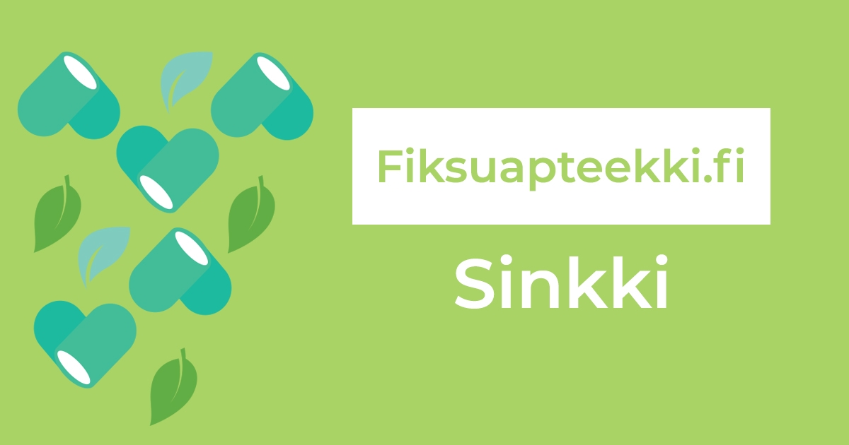 Sinkki - Fiksuapteekki verkkokauppa