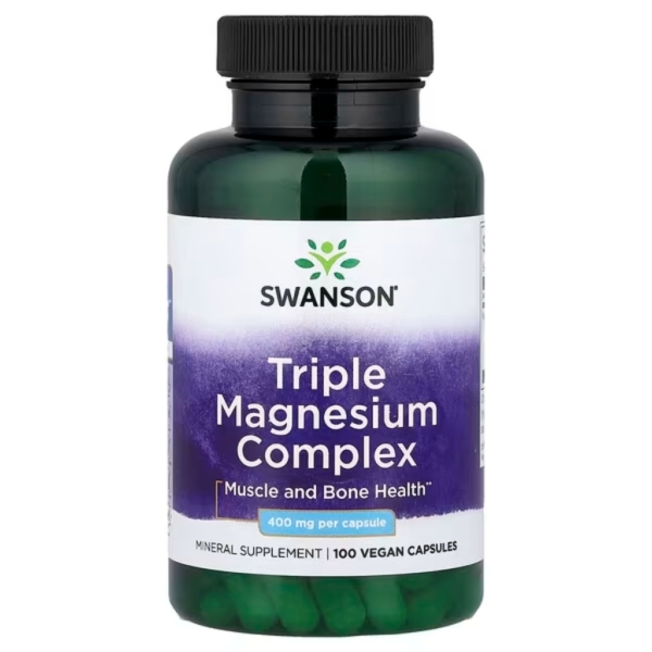 Triple Magnesium Complex 400 mg 100 kaps - Swanson
